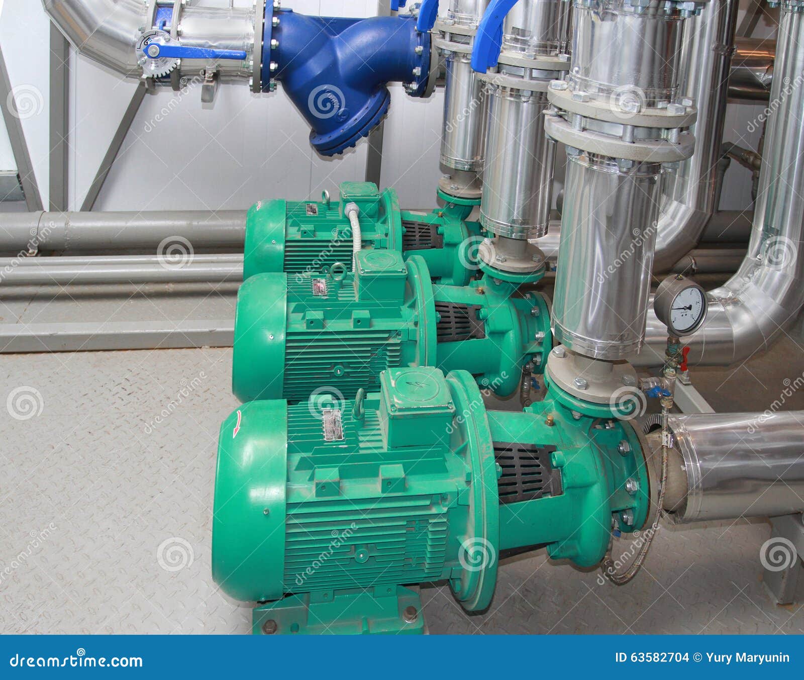 Group of Powerful Pumps and the Filter Stock Photo - Image of filter ...