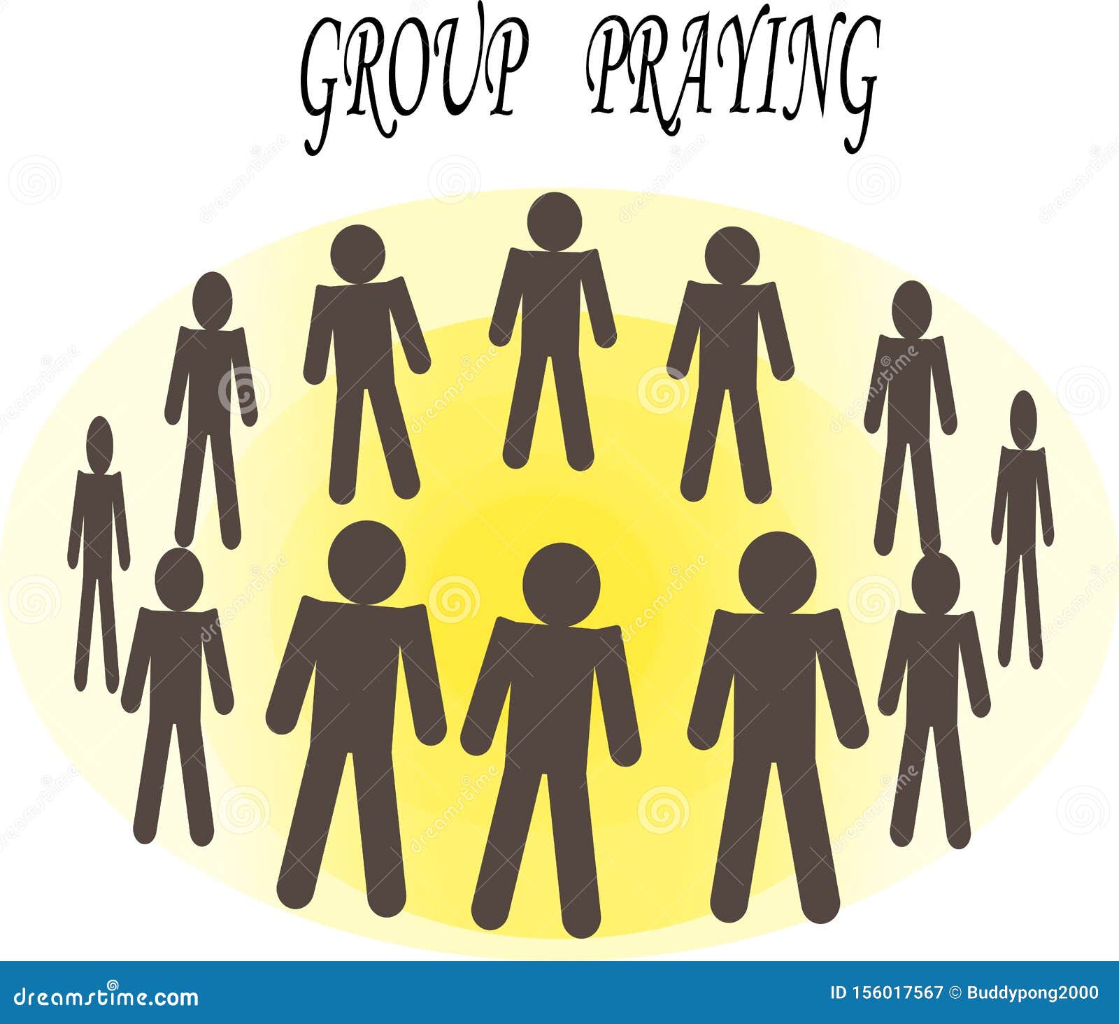 Group Praying Icon Vector Cartoon - Religion Concept Stock Vector ...