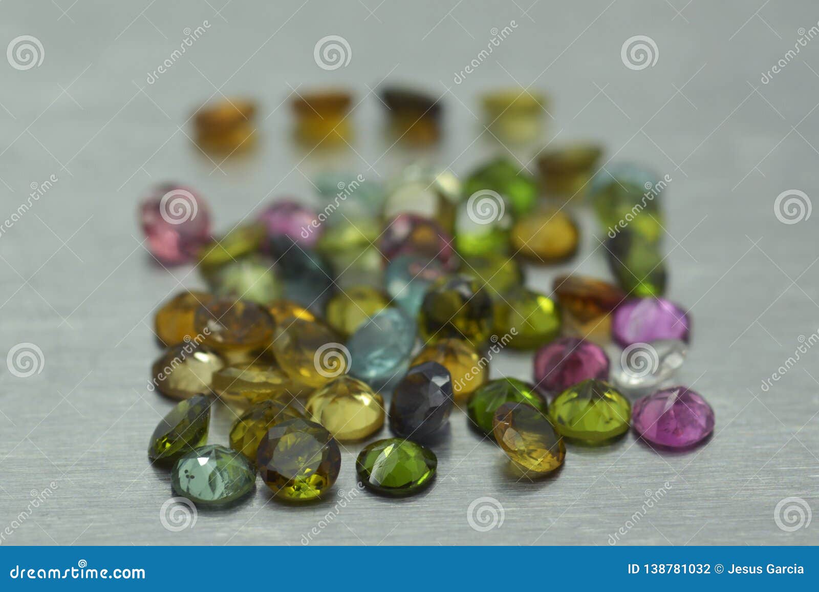 Group of Precious Stones of Different Colors and Shapes Stock Photo ...
