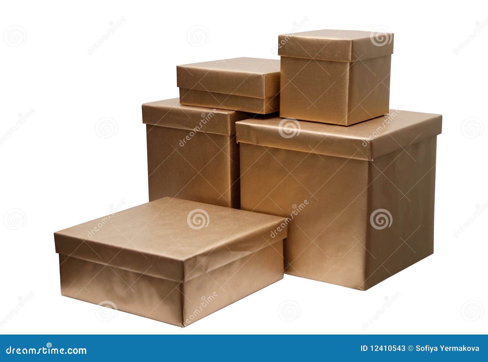 Group of present boxes stock image. Image of wrapping - 12410543