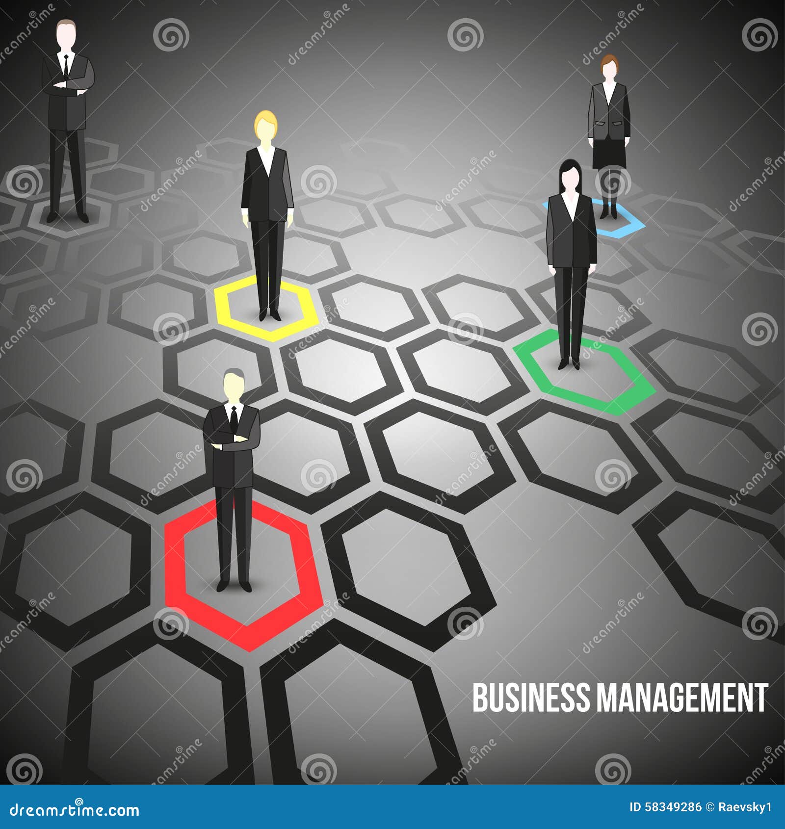 Group of a Professional Business Team. Characters Stock Vector ...