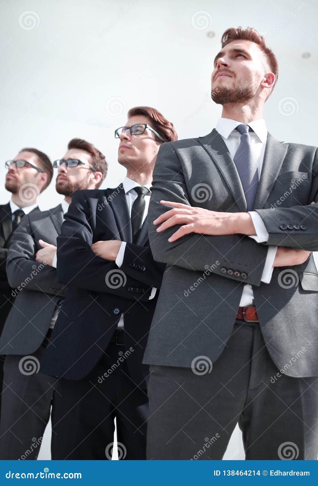 Group of Professional Company Employees Looking at a Copy Space Stock ...