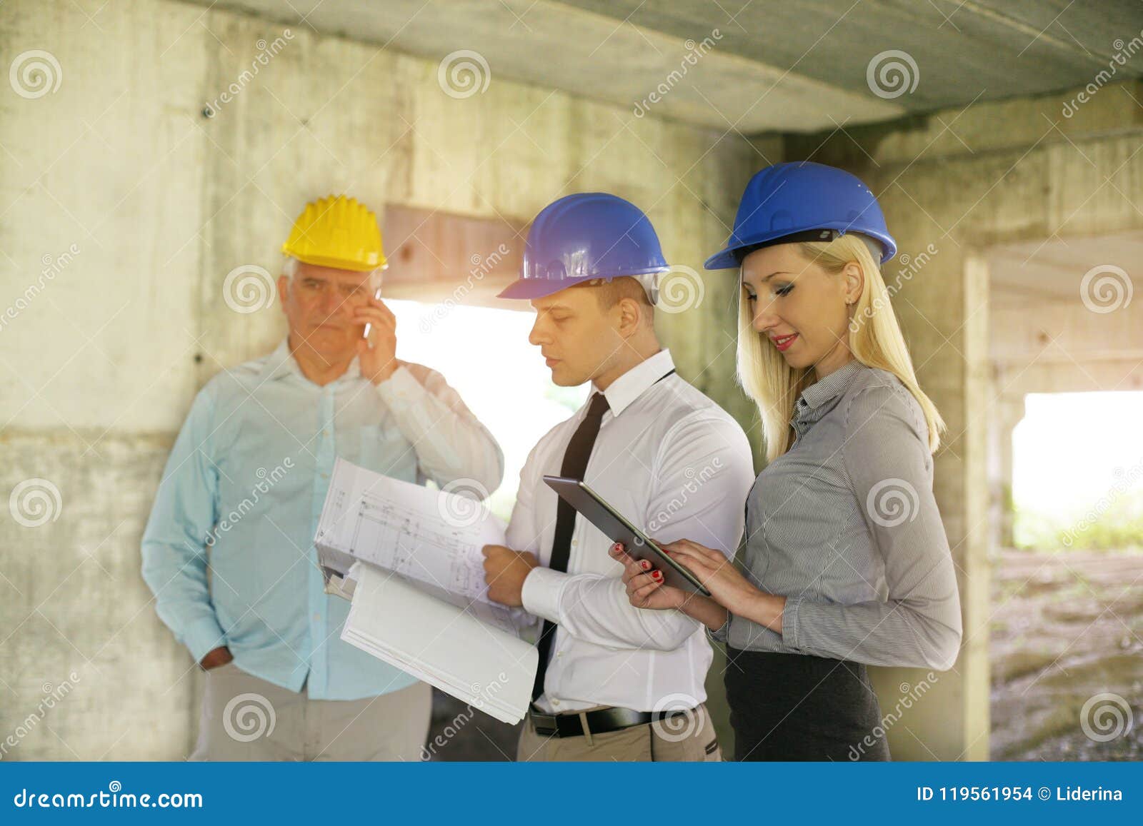 Group of Professional Construction Managers. Stock Photo - Image of ...