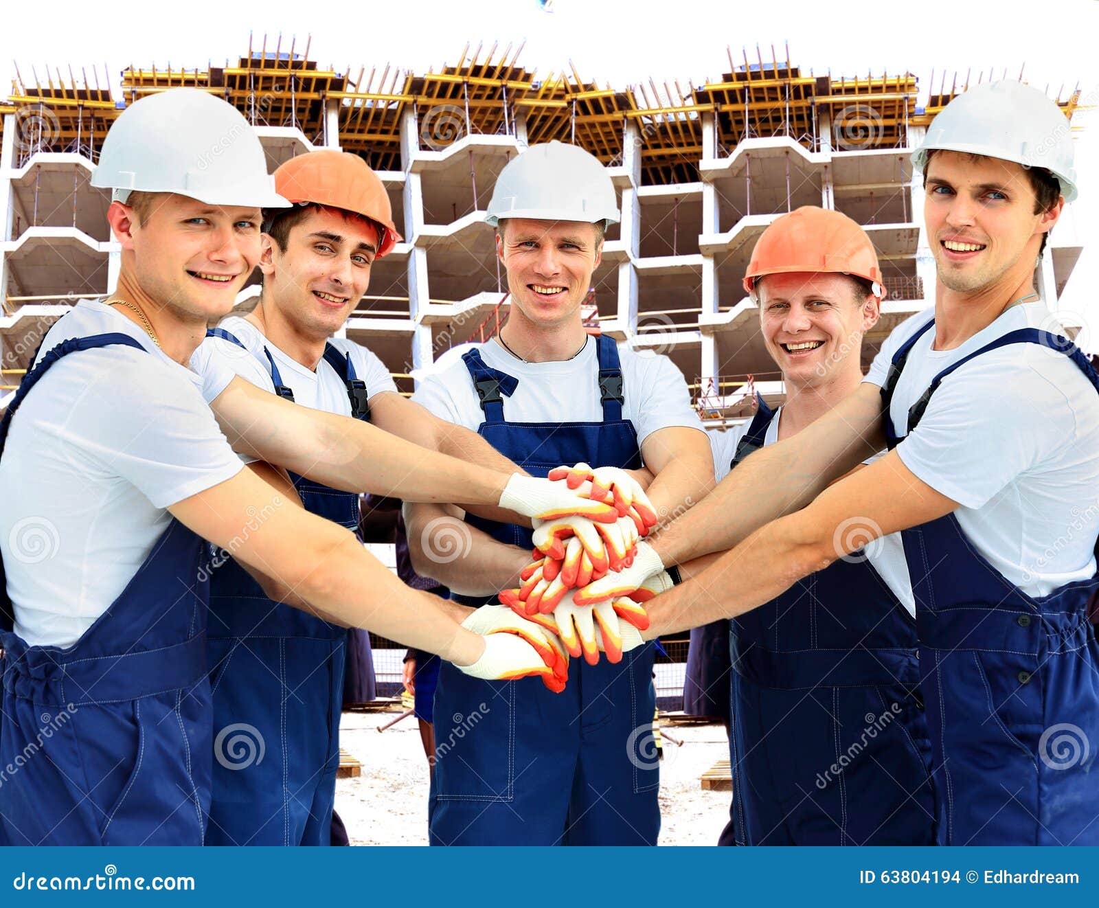 Group of Professional Construction Stock Photo - Image of people ...