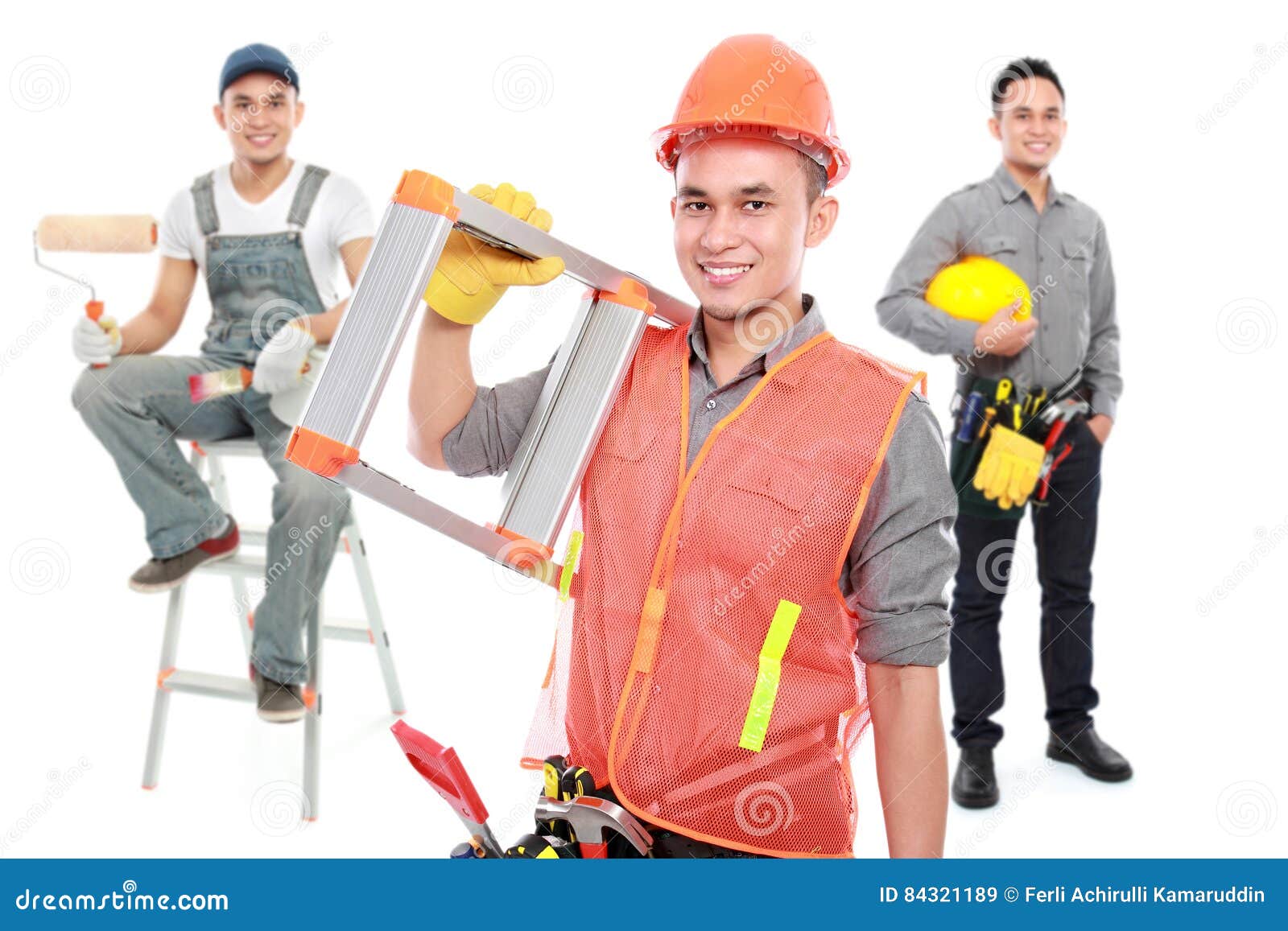 Group of Professional Male Engineer Stock Image - Image of painter ...