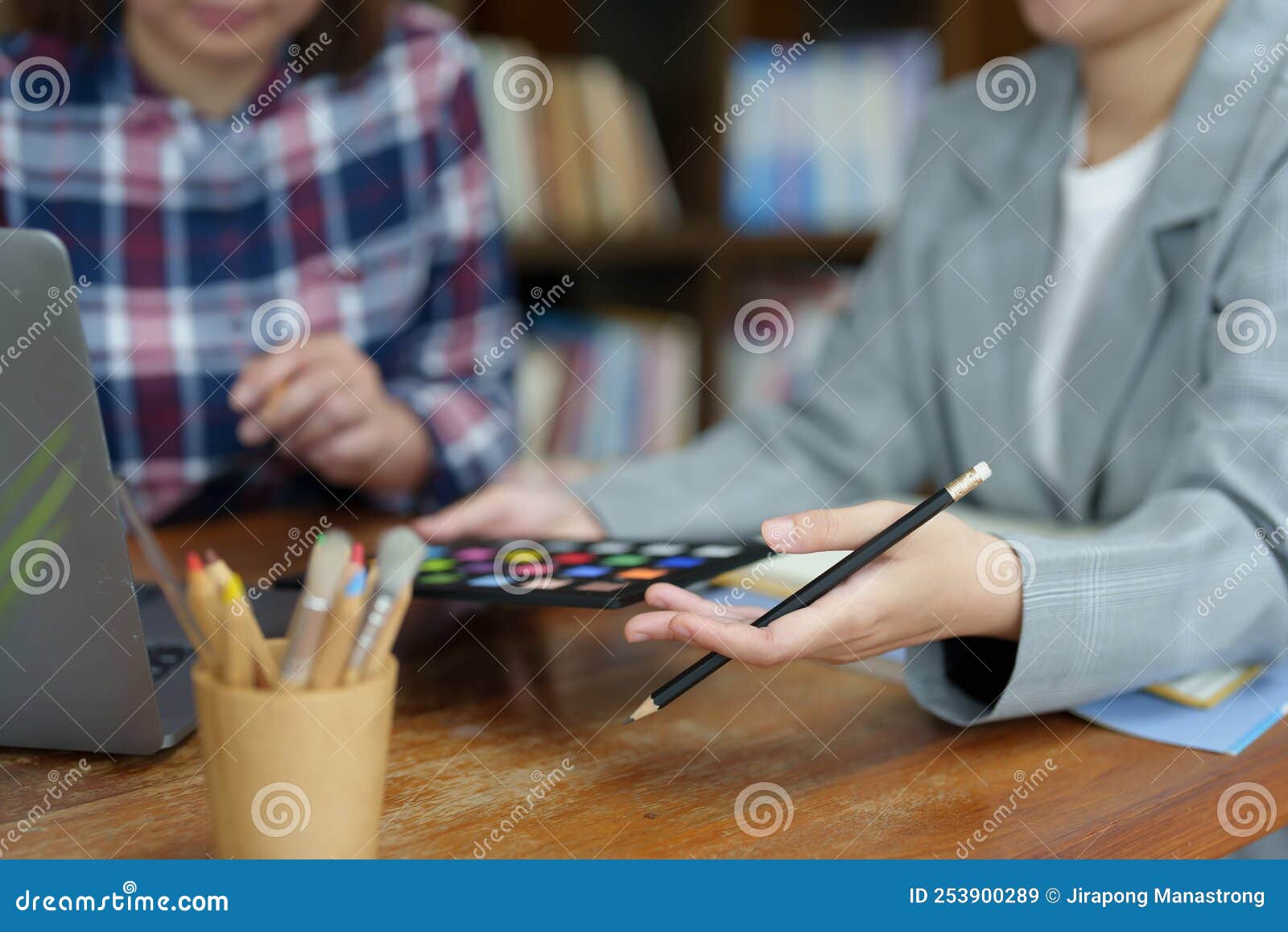 A Group of Professional Web Developer and Graphic Designer Stock Image ...