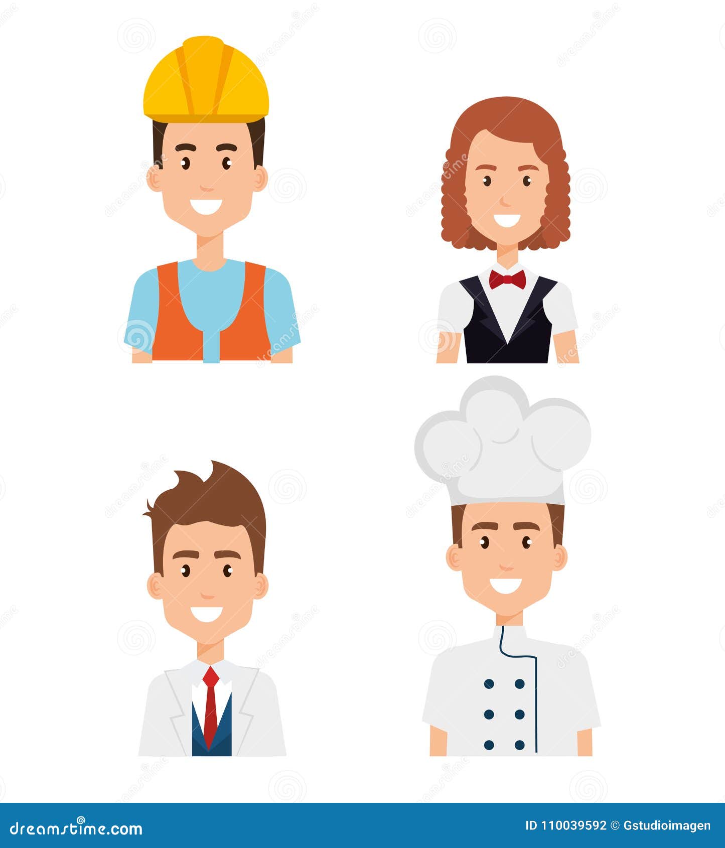 Group of Professional Workers Stock Vector - Illustration of ...