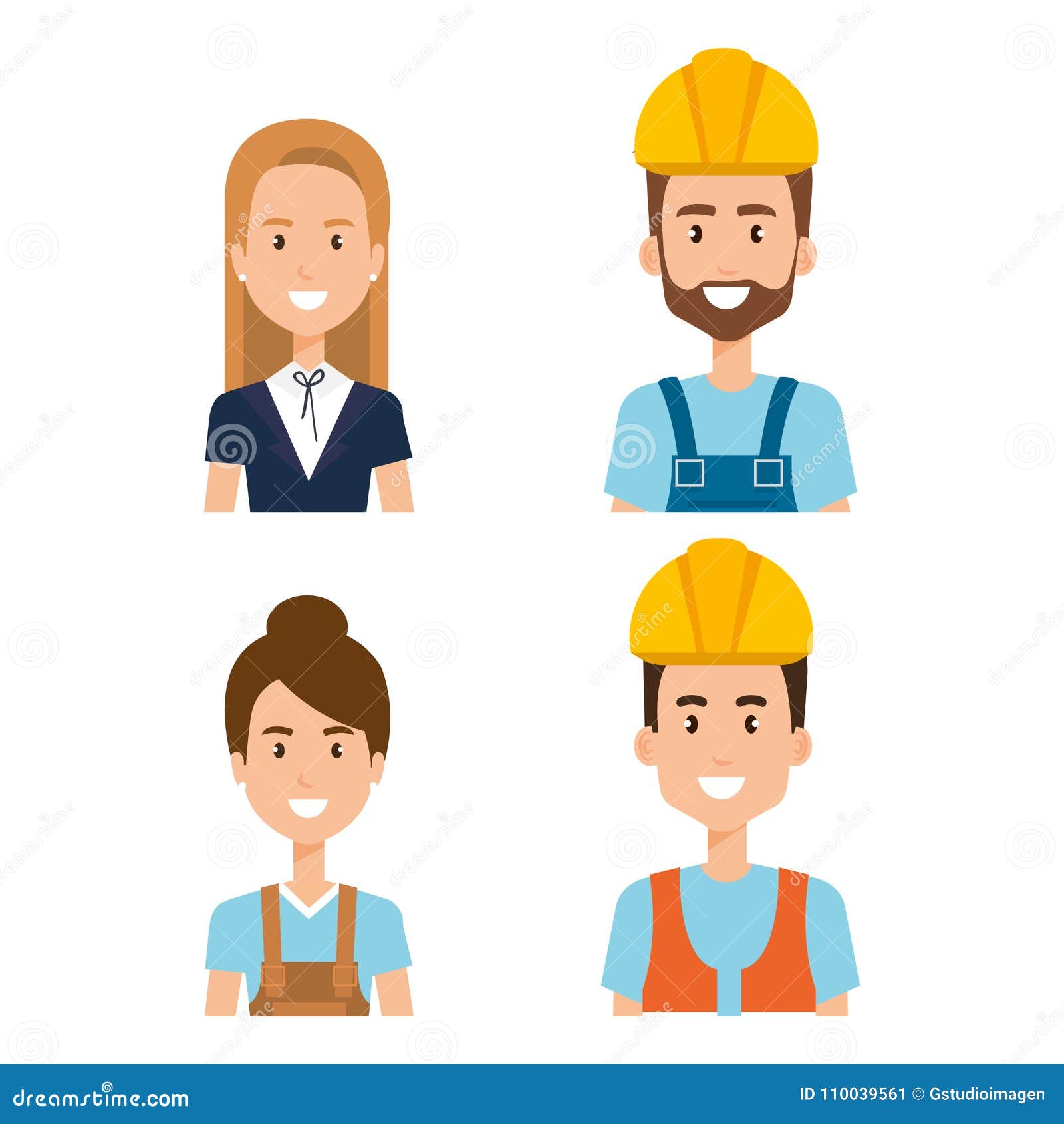 Group of Professional Workers Stock Vector - Illustration of ...