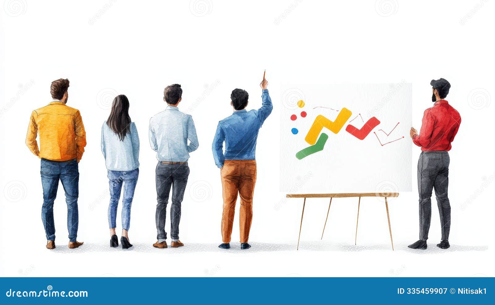 A Group of Professionals Analyzing a Chart during a Business ...