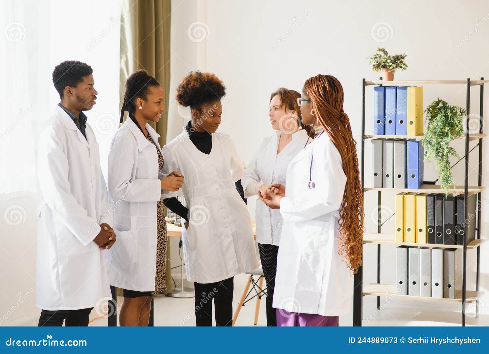 Group of Professionals Medical Workers Working Together. Stock Image ...