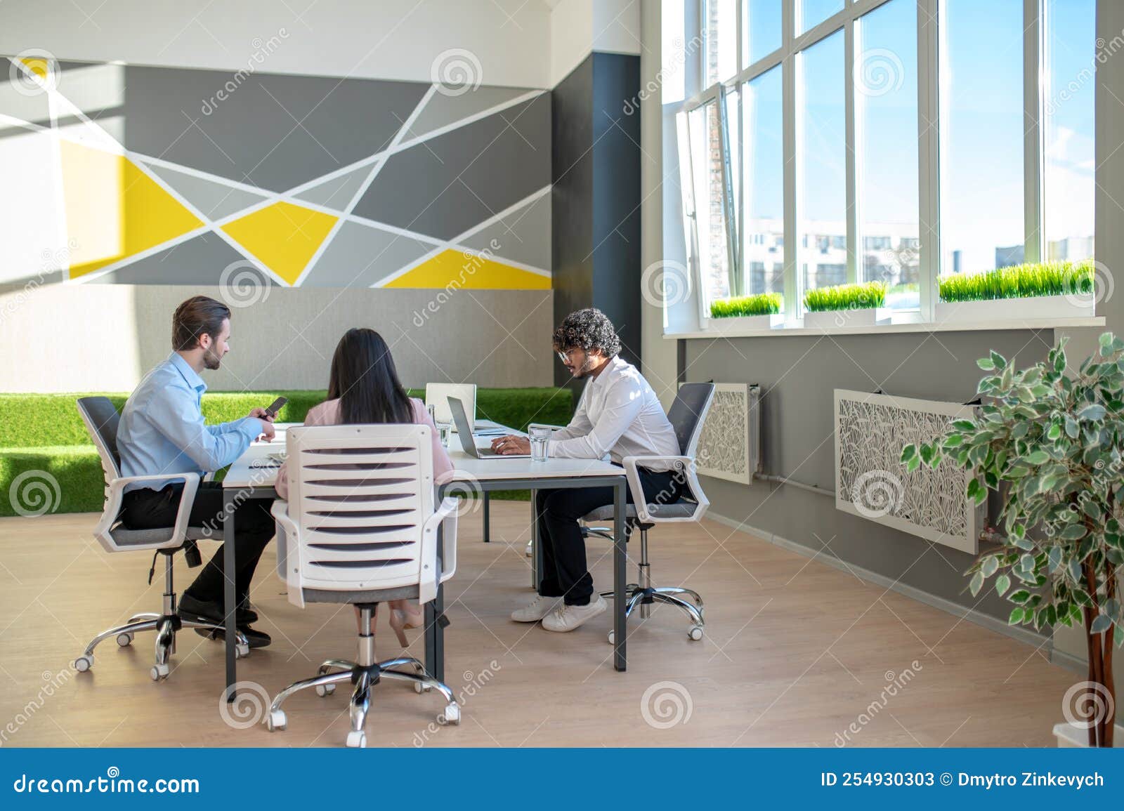 Group of Professionals Working in the Office Stock Image - Image of ...