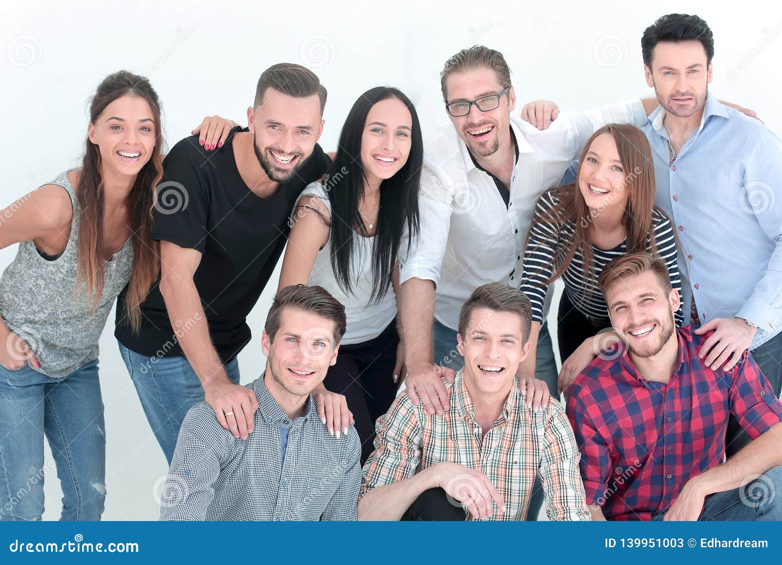 Group of Promising Young People Stock Image - Image of firm, friends ...