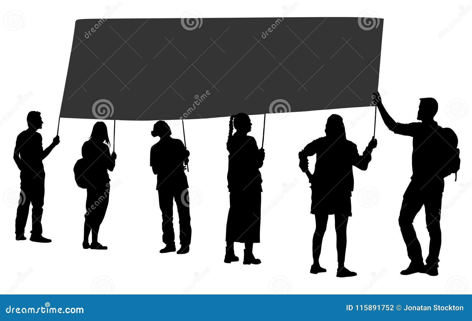 Man Protestor Silhouette Stock Illustrations – 283 Man Protestor ...
