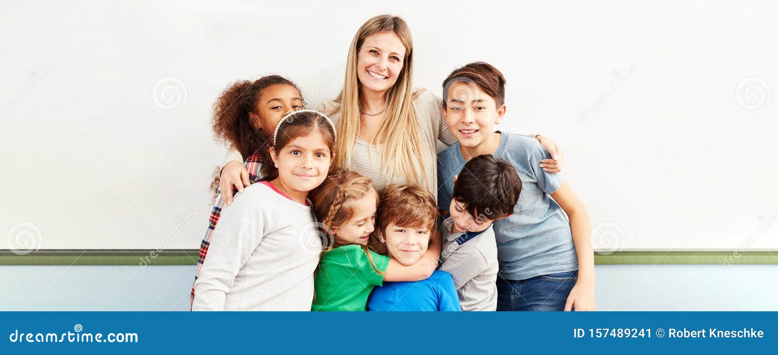Group of Pupils As a Grade of a Primary School Stock Image - Image of ...