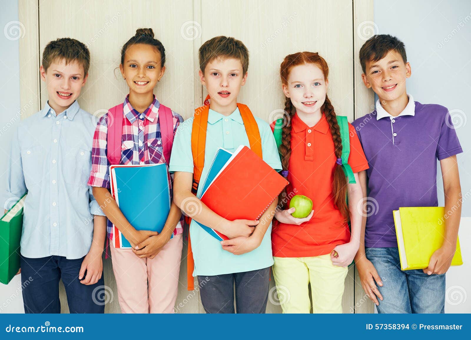 Group of pupils stock photo. Image of little, friends - 57358394
