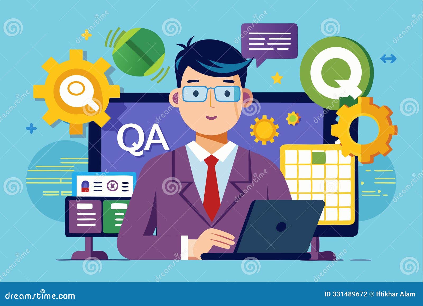 A Group of QA Engineers Actively Discuss Software Testing Strategies ...