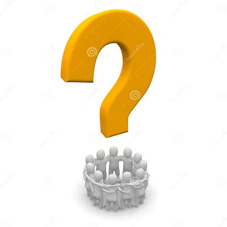 Group and question mark stock illustration. Illustration of cliparts ...