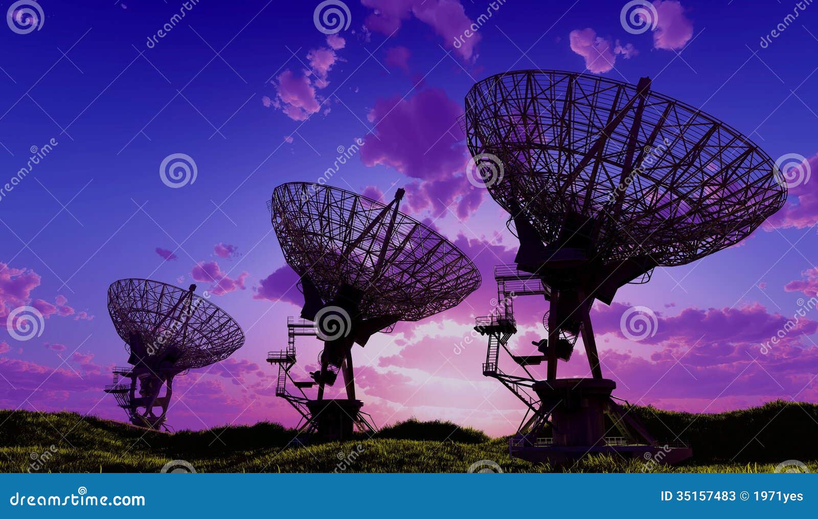 Group radar stock illustration. Illustration of telescope - 35157483