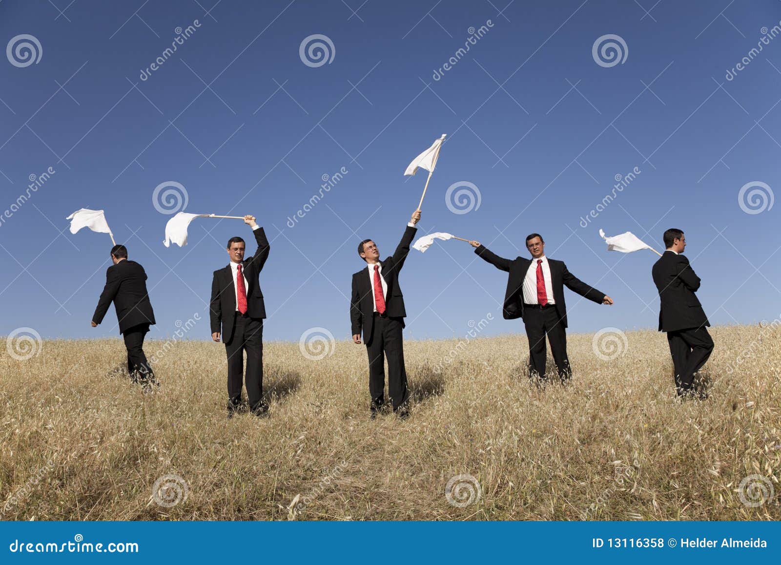 Group raise the white flag stock photo. Image of begging - 13116358