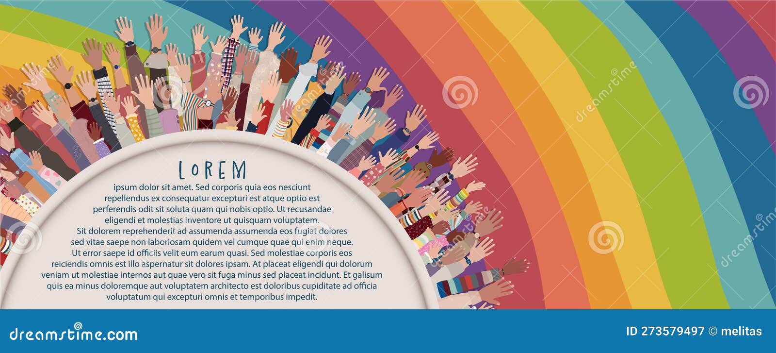 Group of Raised Hands in Circle of Multicultural and Diverse Age People ...