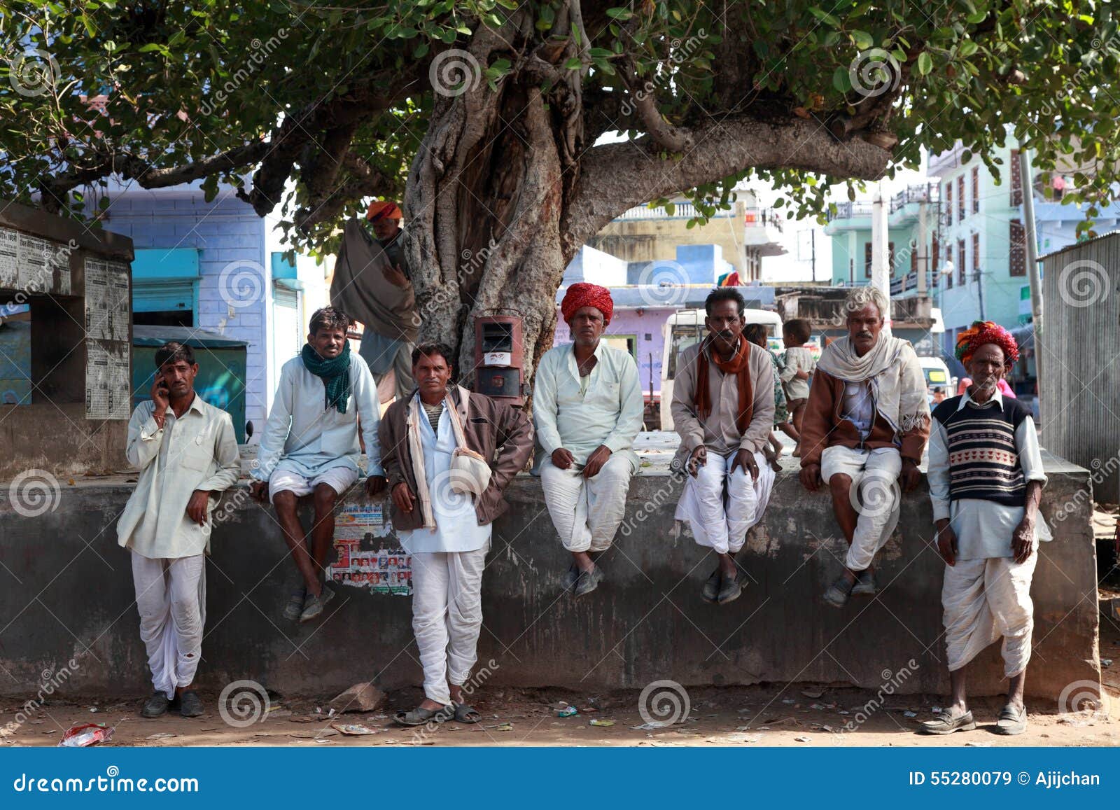 A Group of Rajastani Villagers Editorial Stock Image - Image of trade ...
