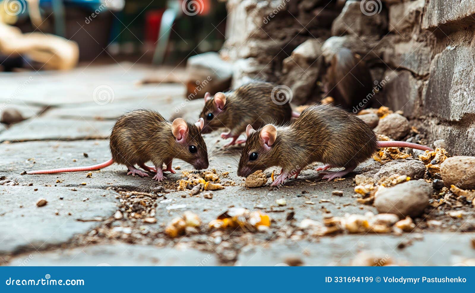 A Group Of Rats Drink Milk From Two Containers At The Karni Mata Rat ...
