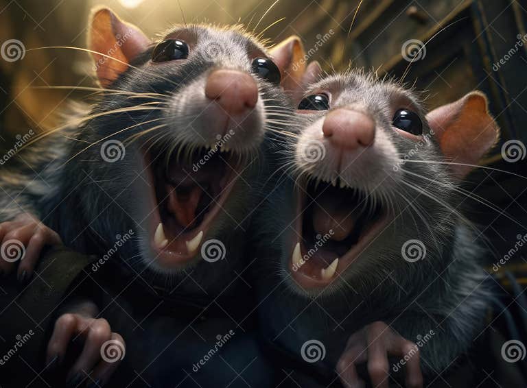 A Group of Rats Looking at the Camera Stock Photo - Image of camera ...