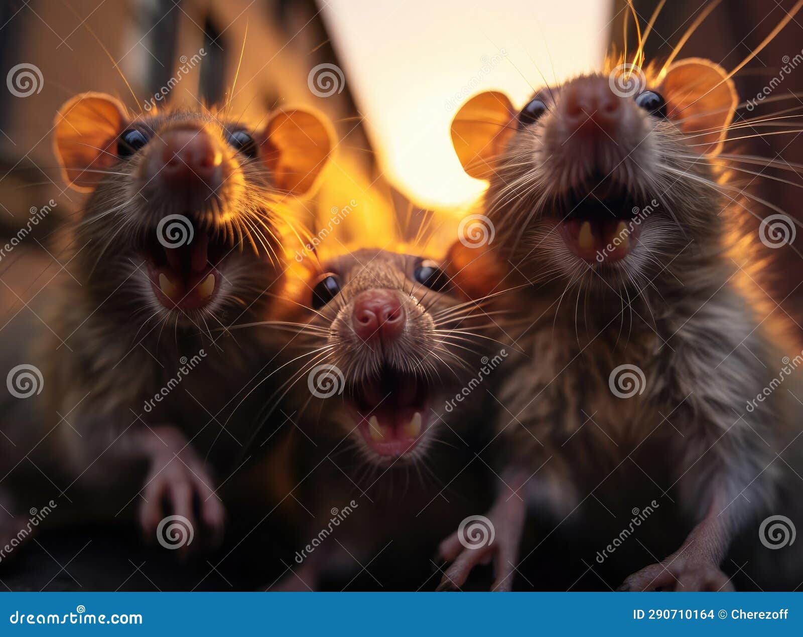 A Group of Rats Looking at the Camera Stock Photo - Image of puppy ...