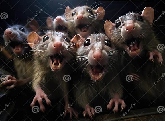 A Group of Rats Looking at the Camera Stock Photo - Image of camera ...
