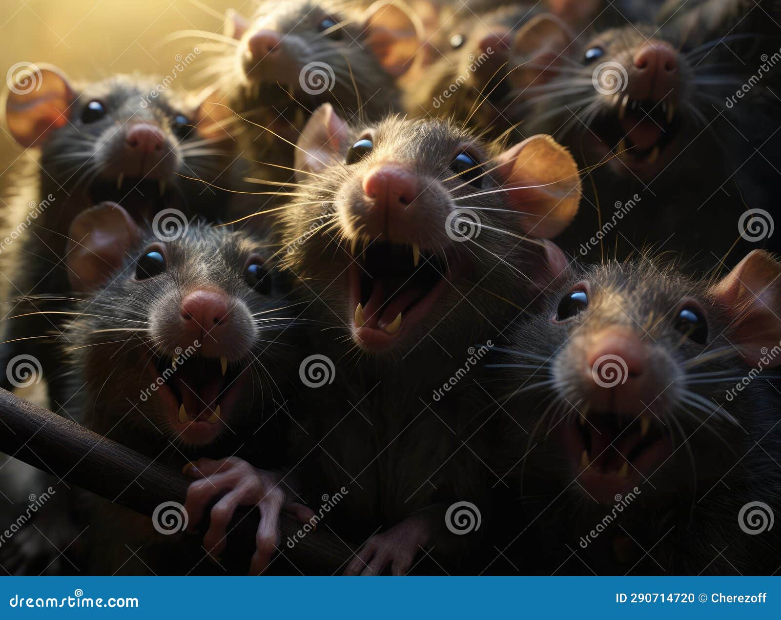 A Group of Rats Looking at the Camera Stock Photo - Image of puppy ...