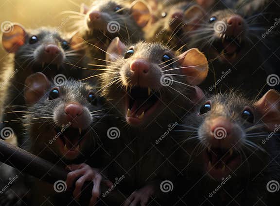 A Group of Rats Looking at the Camera Stock Photo - Image of puppy ...