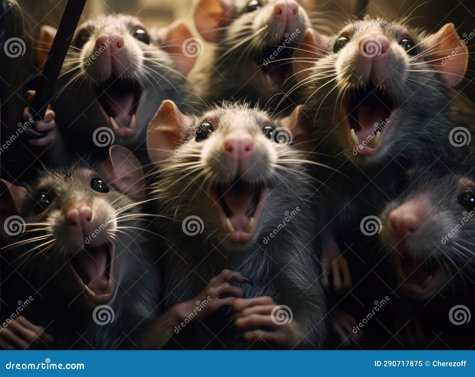 A Group of Rats Looking at the Camera Stock Image - Image of mouse ...