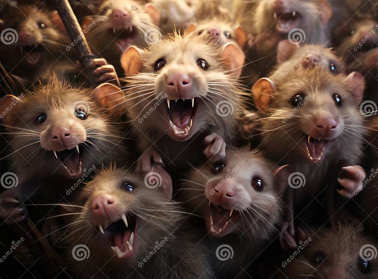 A Group of Rats Looking at the Camera Stock Image - Image of puppy ...