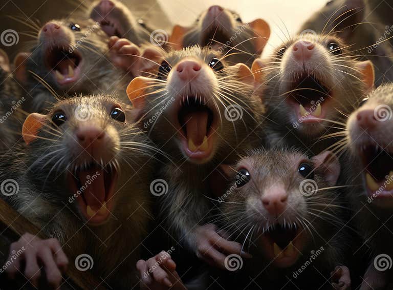 A Group of Rats Looking at the Camera Stock Photo - Image of vertebrate ...