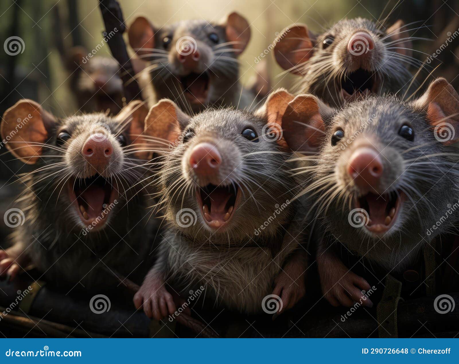 A Group of Rats Looking at the Camera Stock Photo - Image of together ...