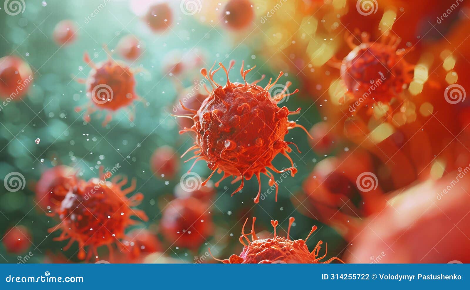A Group of Red Cells in the Air Stock Photo - Image of cells ...