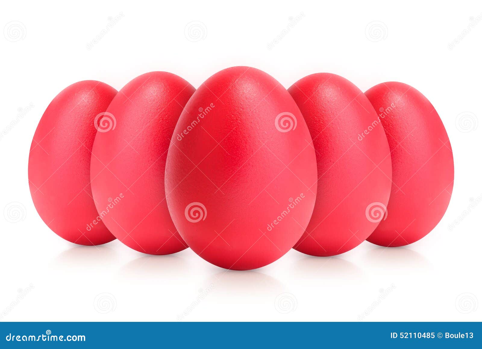 Group of Red Eggs Isolated on White Stock Image - Image of pattern ...