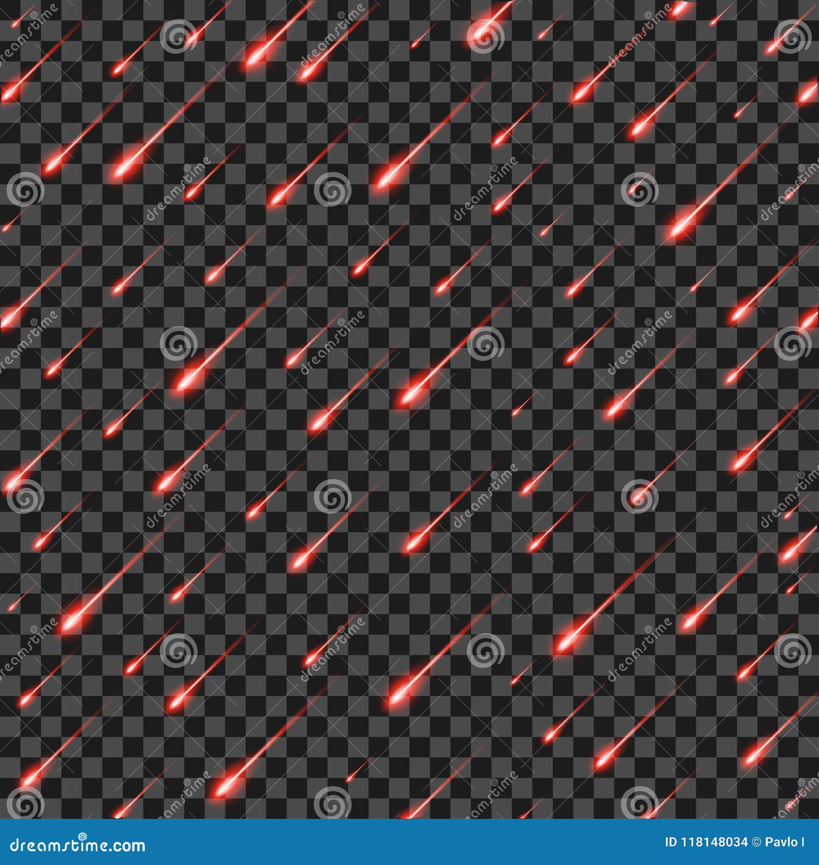 Group of Red Falling Stars - Vector Stock Illustration - Illustration ...