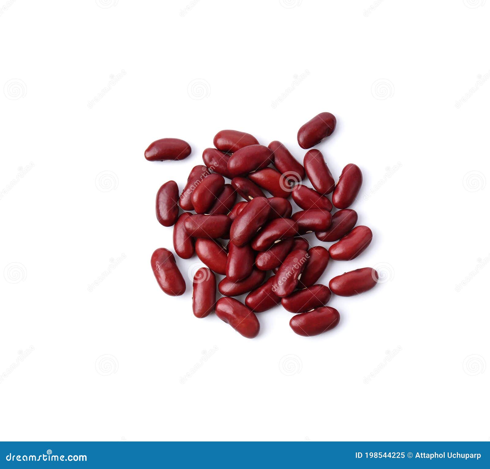 Group of Red Kidney Beans Isolated on White Background Stock Image ...