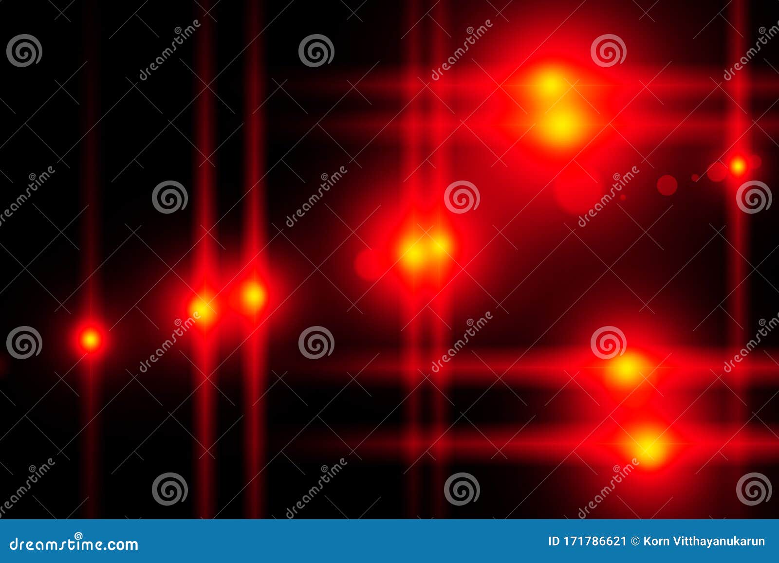 Group of Red Light Bring Bright for Warning Danger Sign Symbol Abstract ...