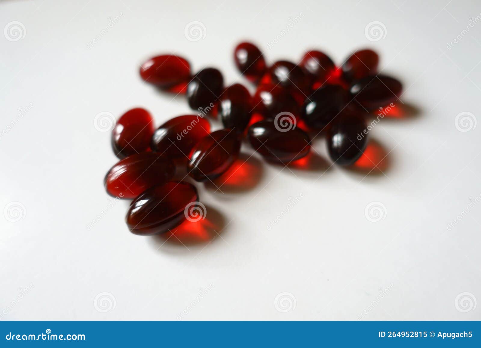 Group of Red Capsules of Krill Oil Stock Image - Image of medicine ...