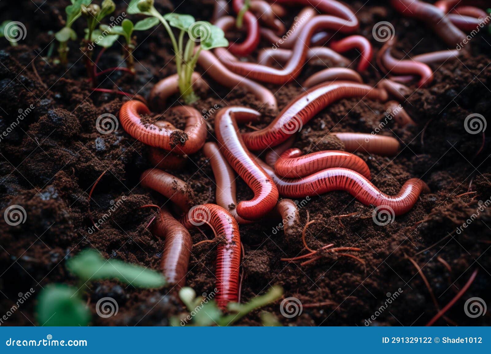 Compost Worms stock illustration. Illustration of wiggler - 291329122