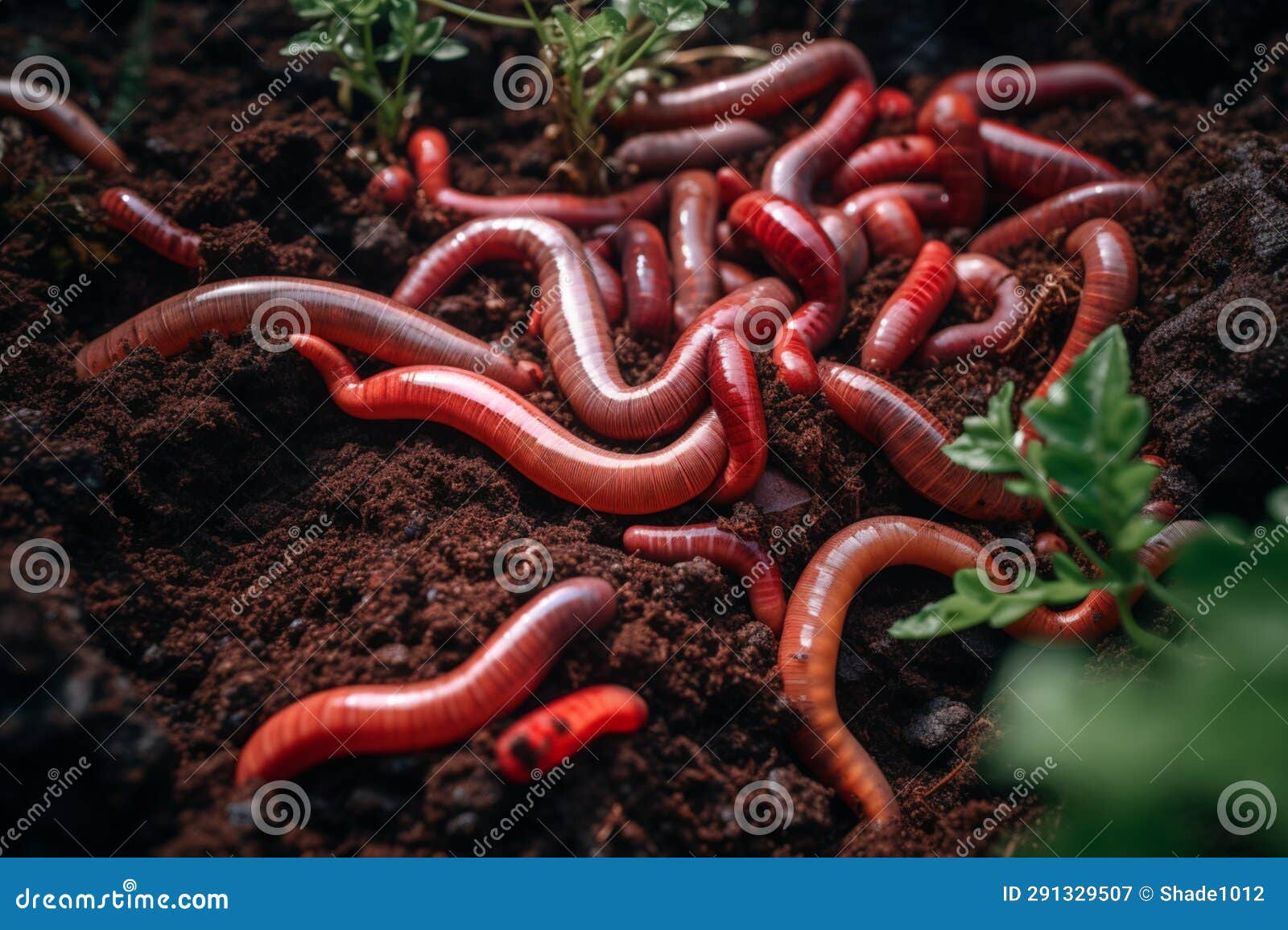 Compost Worms stock illustration. Illustration of garden - 291329507
