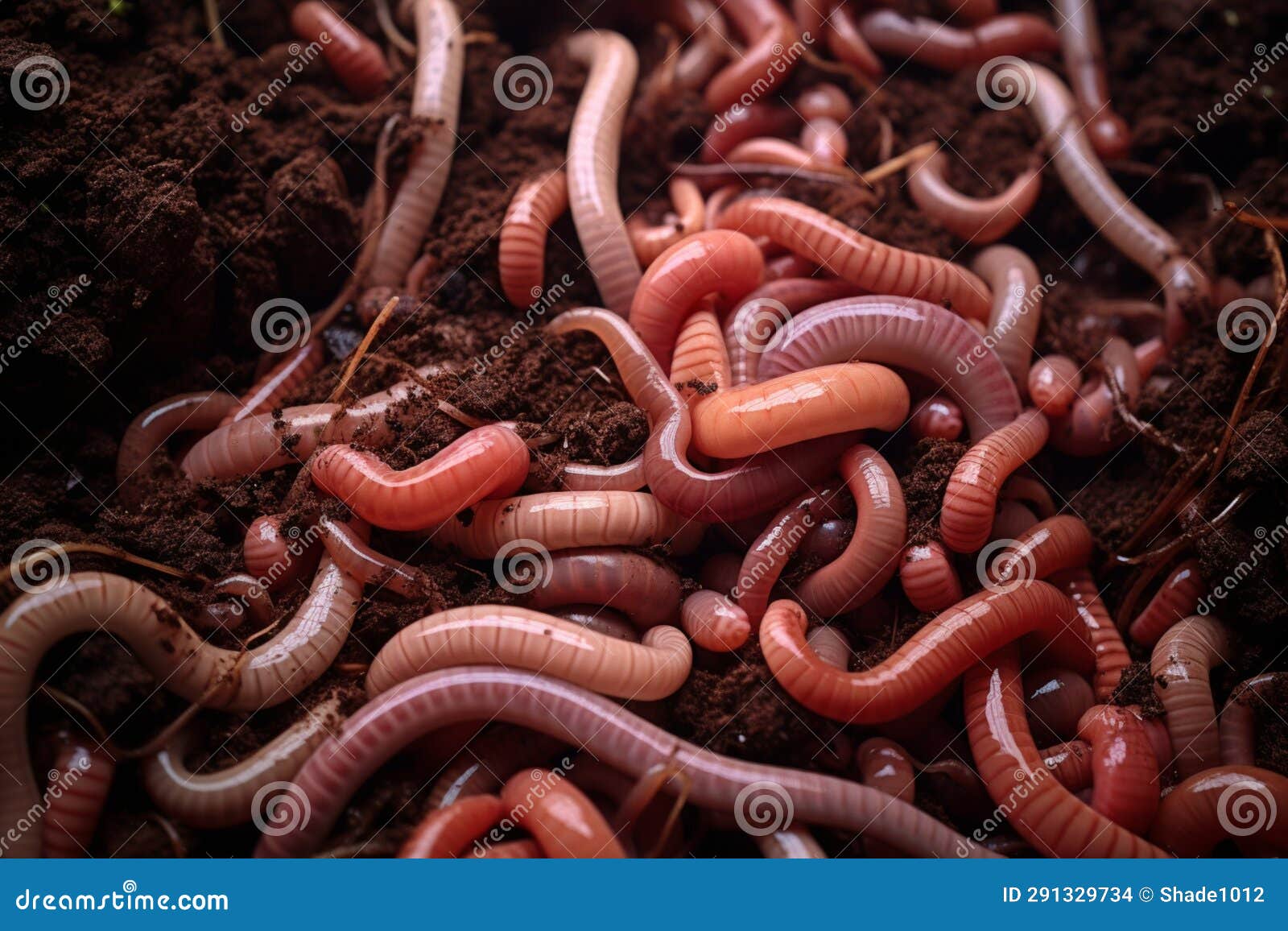 Compost Worms stock illustration. Illustration of digging - 291329734