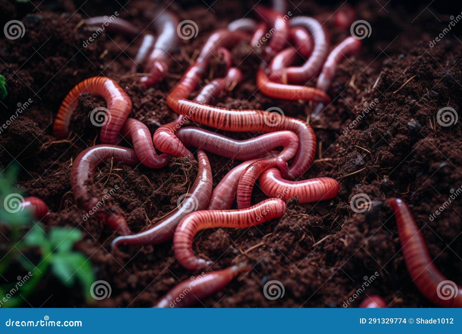 Compost Worms stock illustration. Illustration of wildlife - 291329774