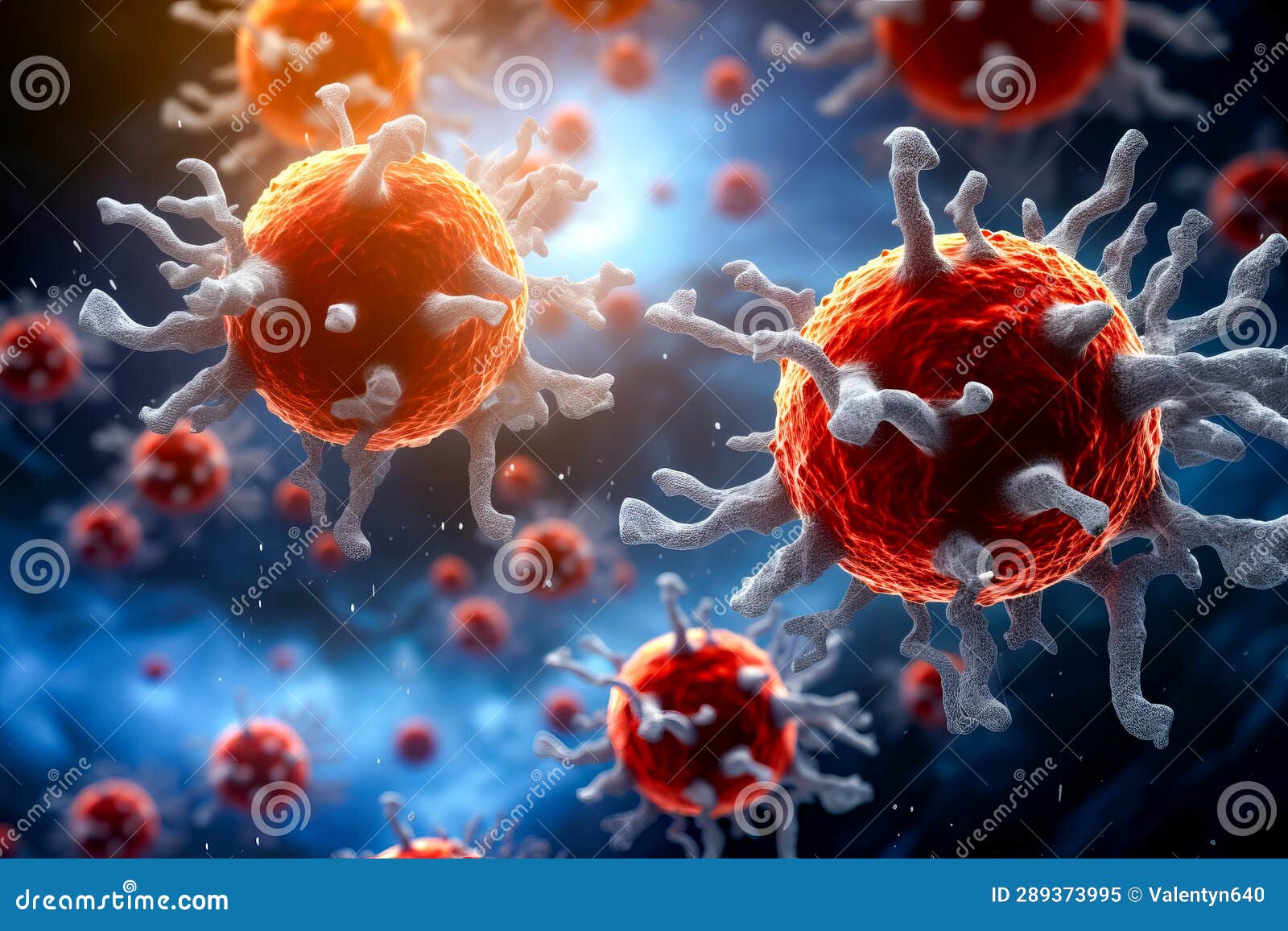 Group of Red and Yellow Coronas with White Dots. Generative AI Stock ...