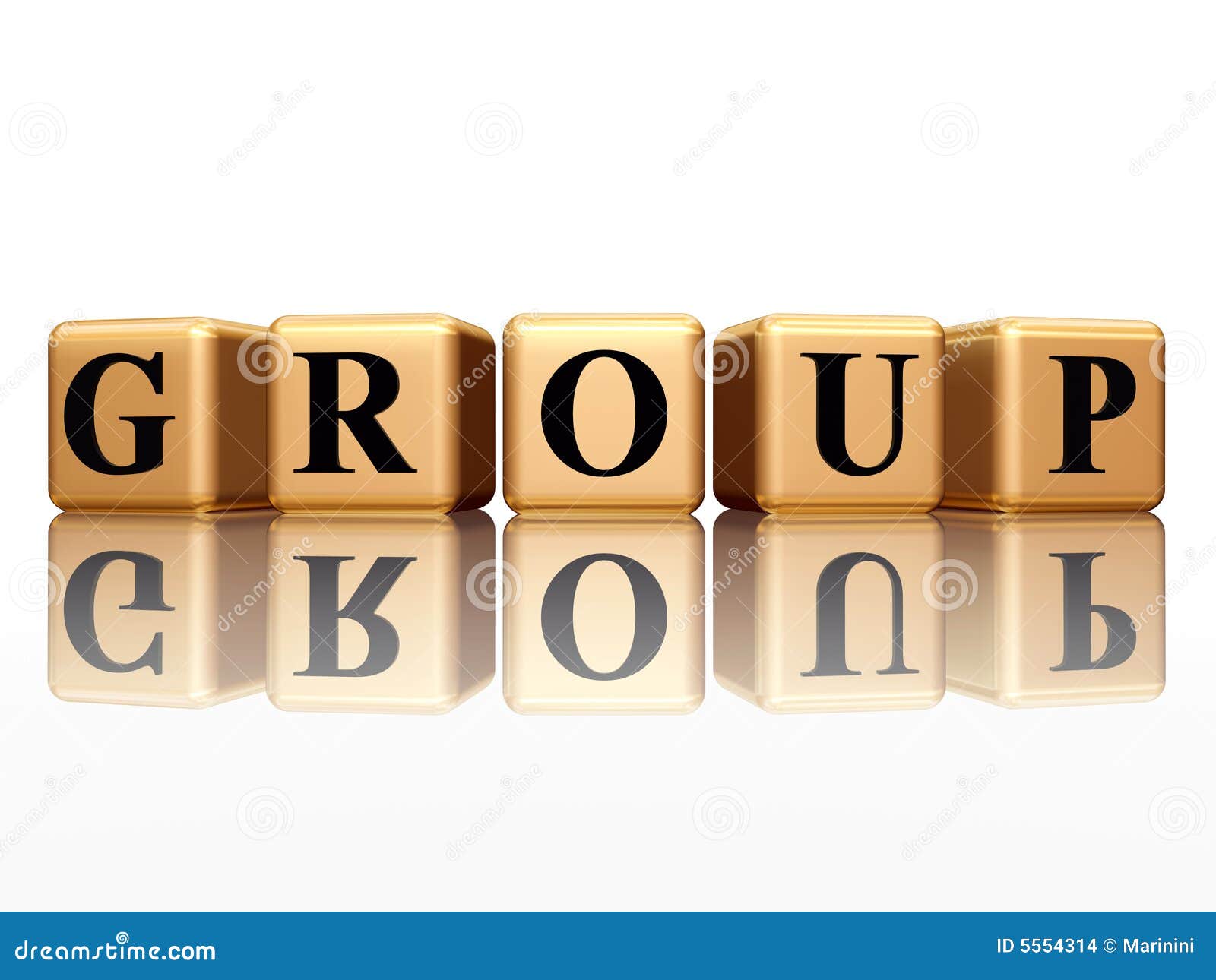 Group with reflection stock illustration. Illustration of association ...