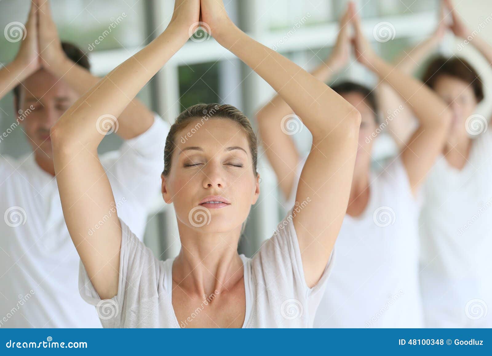 Group Relaxation during the Yoga Class Stock Photo - Image of ...