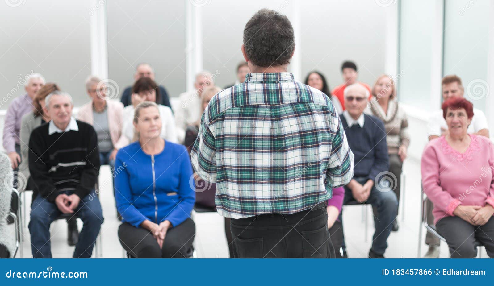 Group of Retired Senior People in the Meeting Stock Photo - Image of ...