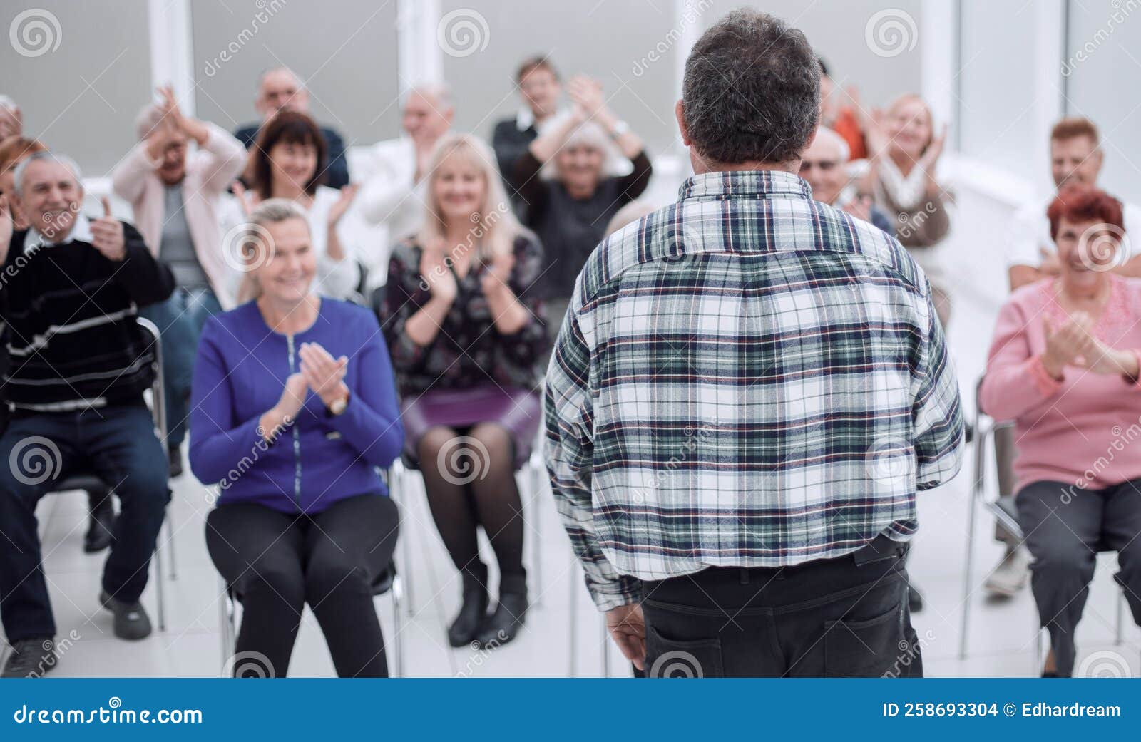 Group of Retired Senior People in the Meeting Stock Photo - Image of ...